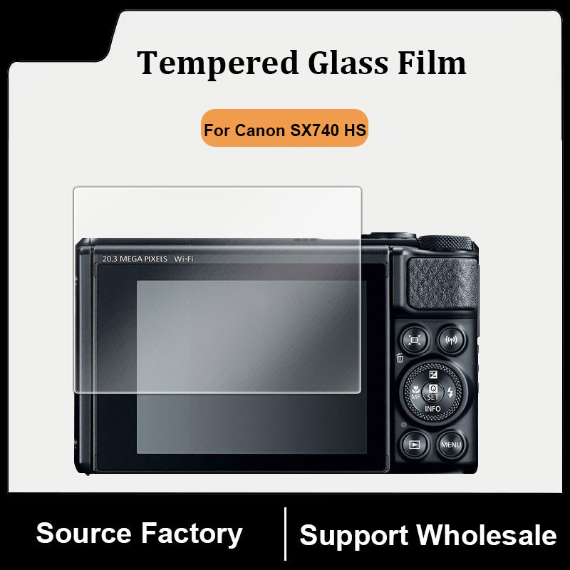 Tempered Glass Screen Protector Film For Canon SX740 HS Camera HD Film ...