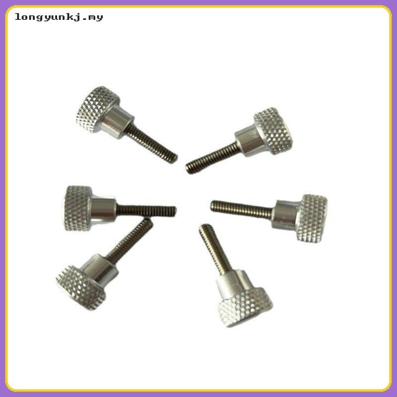 10 Pcs Hand Screw Round Screws Bolt Short Hair Aluminum Knurled Knobs ...