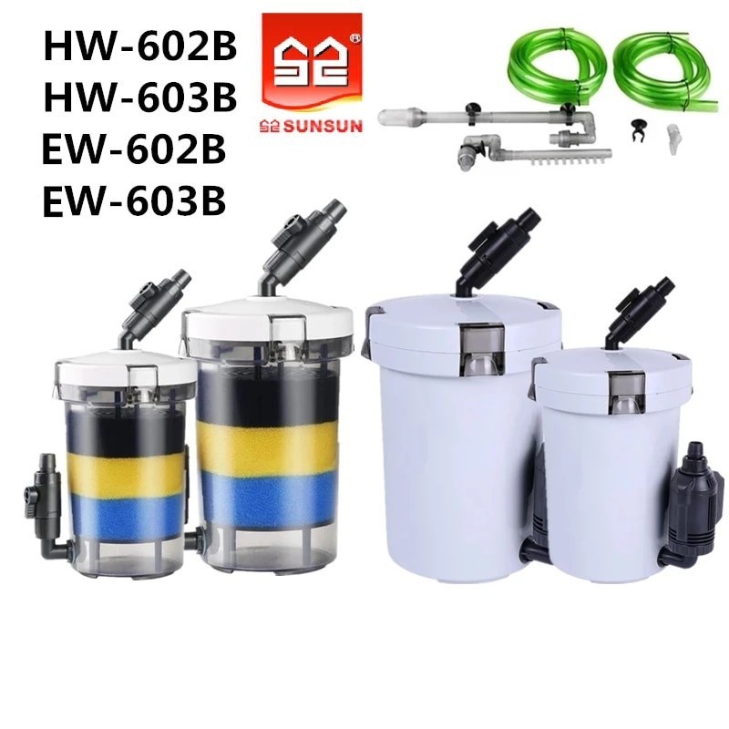 Aquarium SunSun Canister Filter HW-602B EW-603B HW-603B EW-603B HW-604B ...