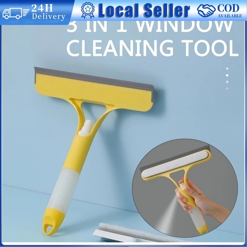 3 in 1 Multipurpose Window Cleaner Wiper Window Wiper Double Sided ...