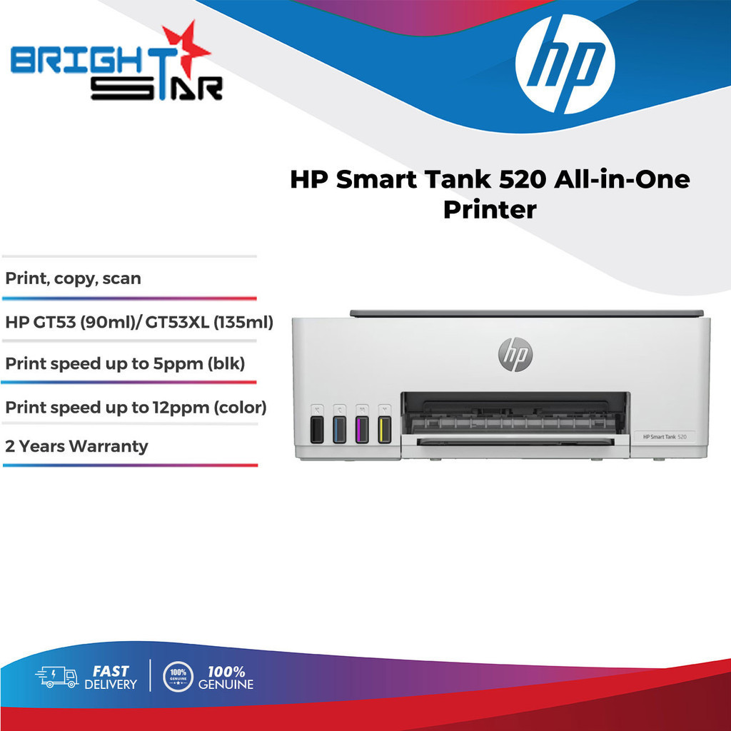 HP Smart Tank 520 All-in-One Printer | Shopee Malaysia