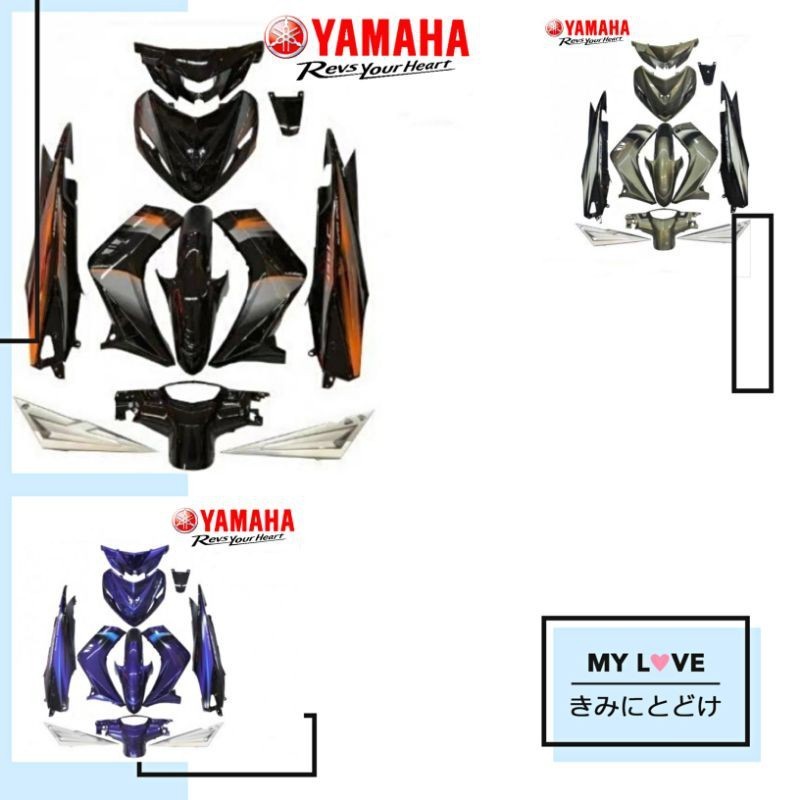 ORIGINAL HLY COVER SET LC135 V1 BODY SET WITH STICKER | Shopee Malaysia