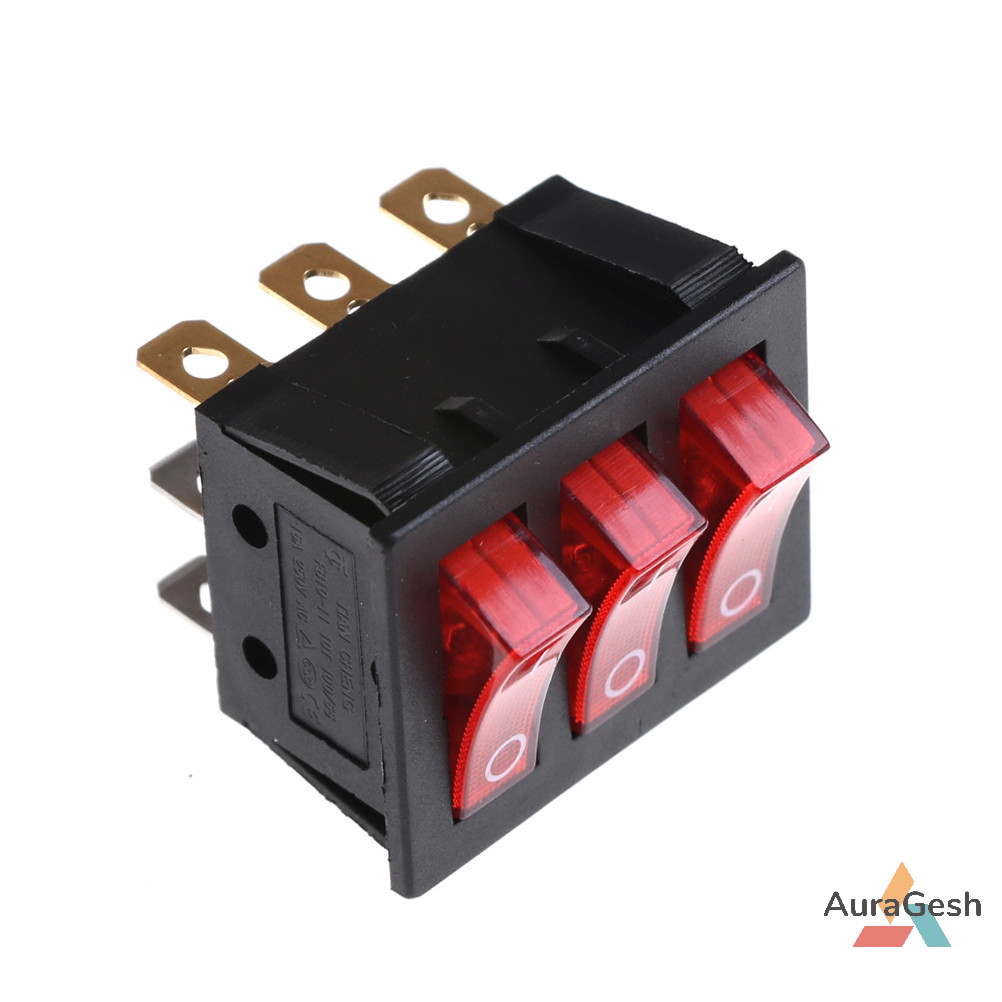 [AuraGesh] KCD3 34*40 Big Rocker Switches With Red Light Three-Way ...