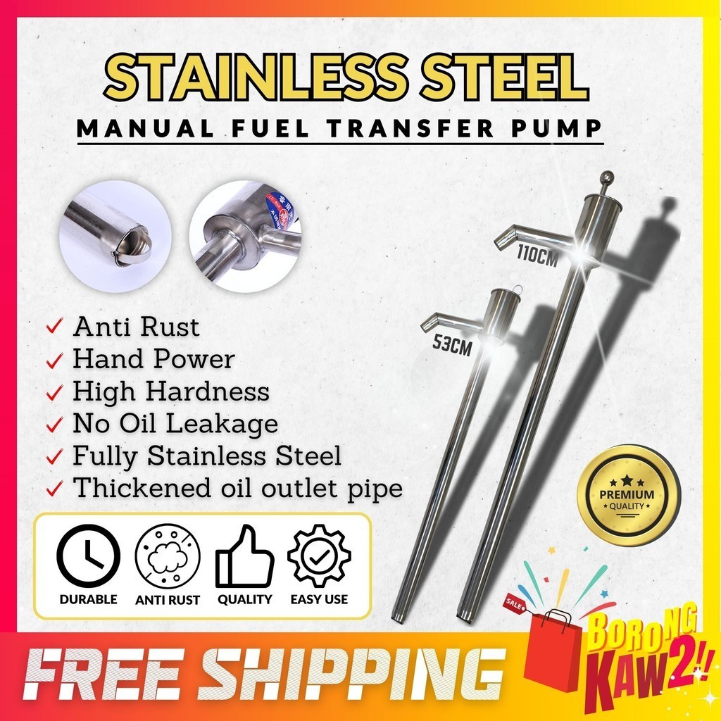 High Pressure Anti Rust Stainless Steel Manual Fuel Transfer Pump Power ...