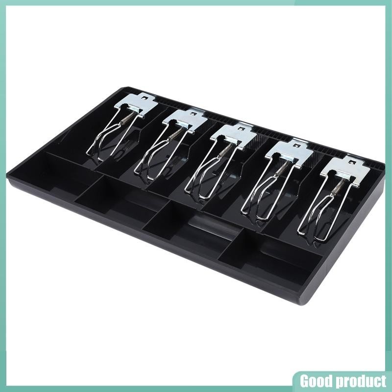 5-Grid Money Cash Coin Register Insert Tray Replacement Cashier Drawer ...