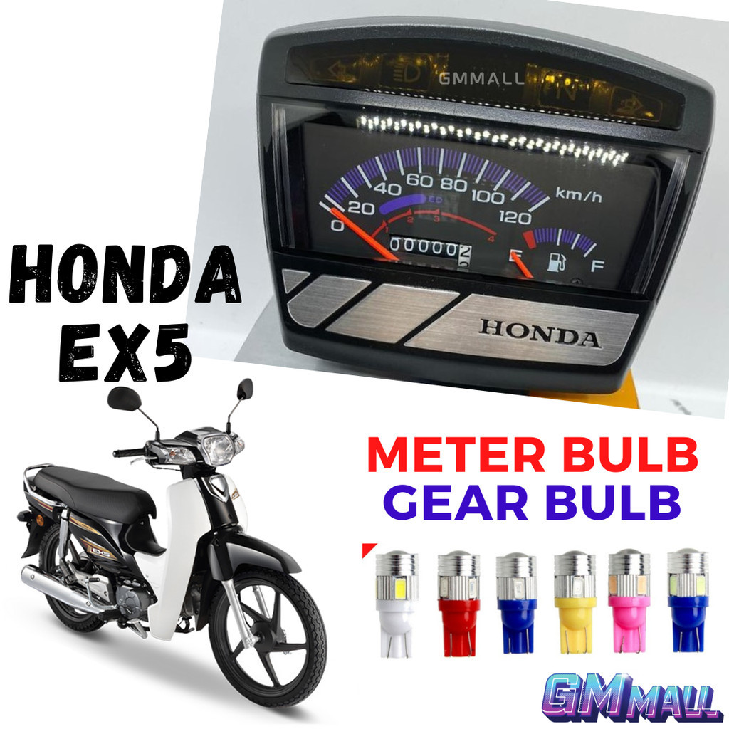 HONDA EX5 METER GEAR LED BULB Tukar Lampu Meter LED Speed Gear Mentol ...