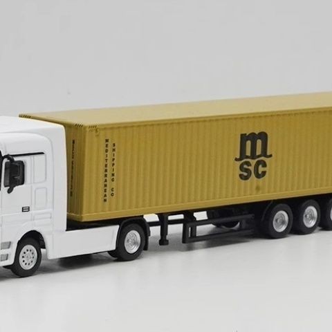 1: 87 Mercedes-Benz MSC Mediterranean Navigation Container Transport ...