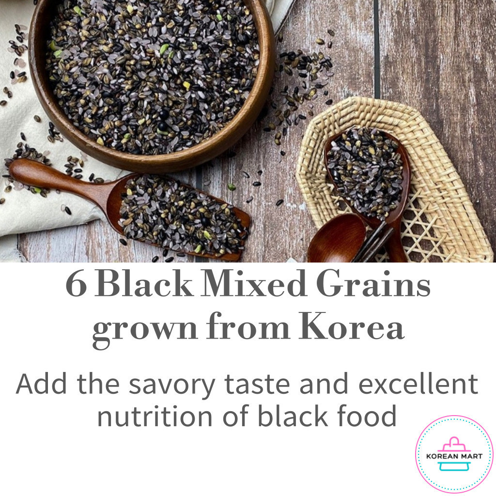 Korean 6 Black Mixed Grains 1KG, 2KG, 4KG / Multi grains grown from ...