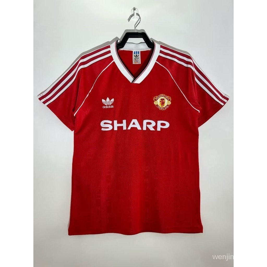 1988/90 Manchester United Home Premium Retro Football Jersey | Shopee ...