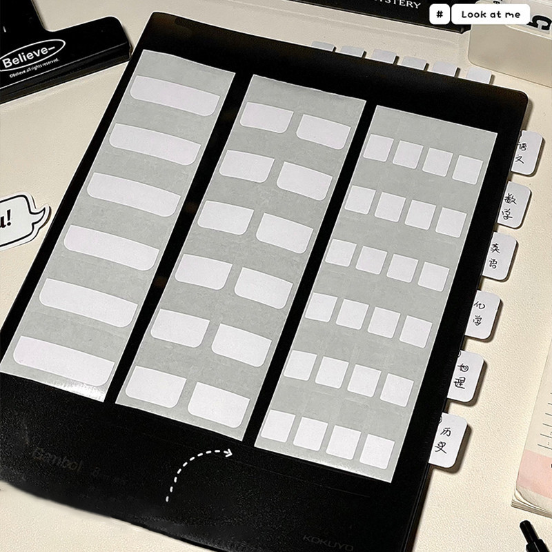 120Pcs Creative White Index Sticker Set Multifunctional Writable Label ...