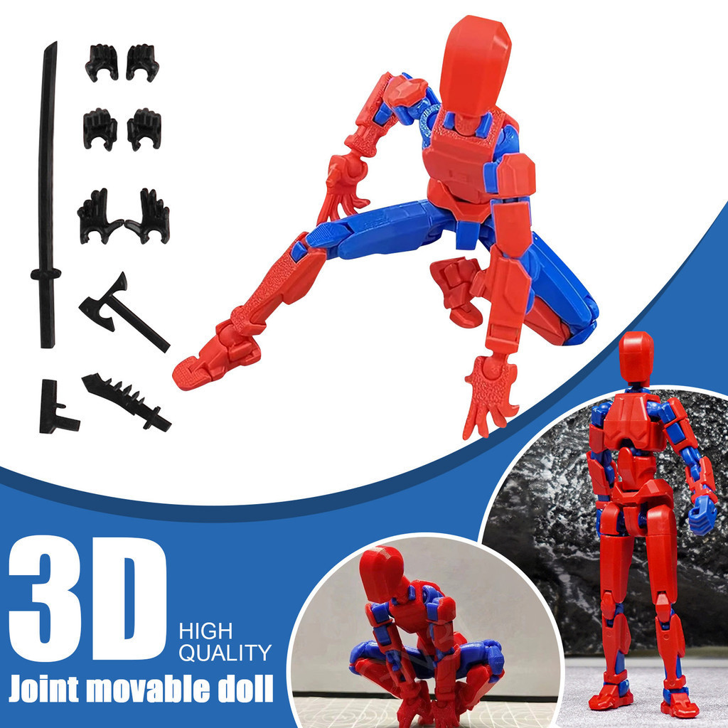 ReadystockMobile Doll Set, 3D Printed Titan Robot Mobile Doll, Posable ...