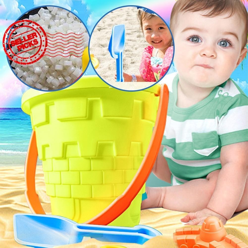 Durable Plastic Beach Toy Set For Kids Sand Castle Building Kit With ...