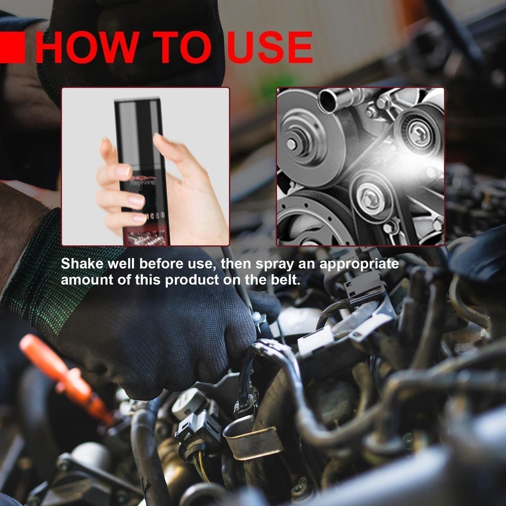 Belt Dressing Spray Automotive 100ml Spray-On Belt Dressing Belt Noise ...