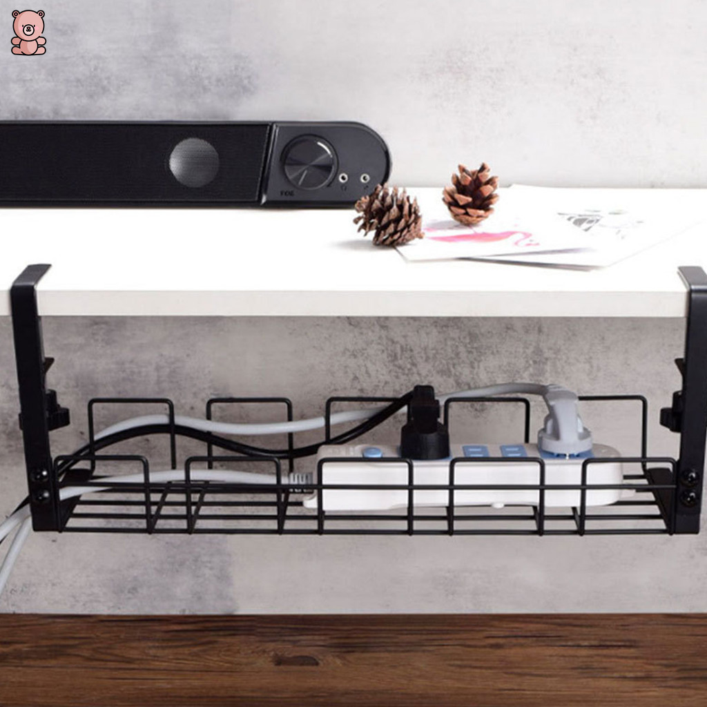 [YK]Cable Management Desk No Drilling Kit, Cable Duct Desk Clampable ...