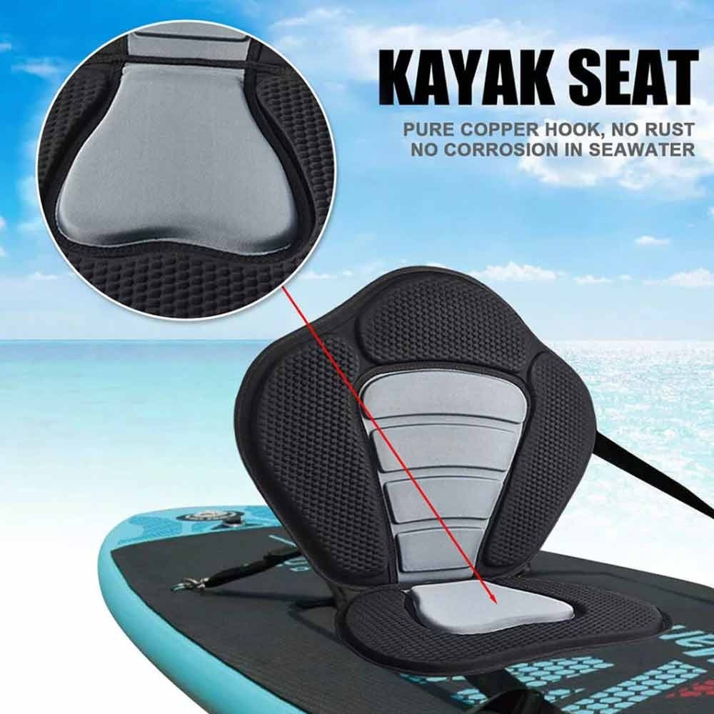 Adjustable Kayak Seat Cushion Safety Sit On Top Canoe Back Rest Support ...