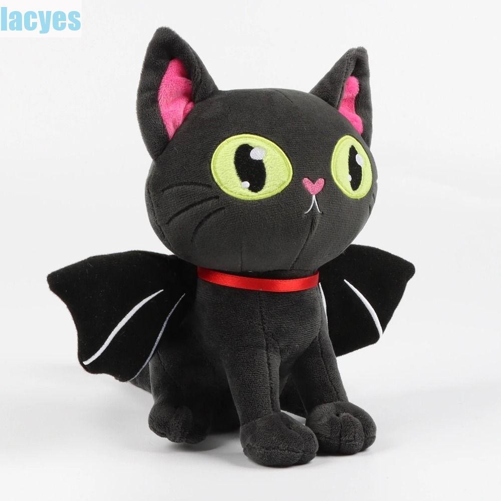LACYES Halloween Bat Cat Plushies, Sitting Posture Batcat Cartoon Bat ...