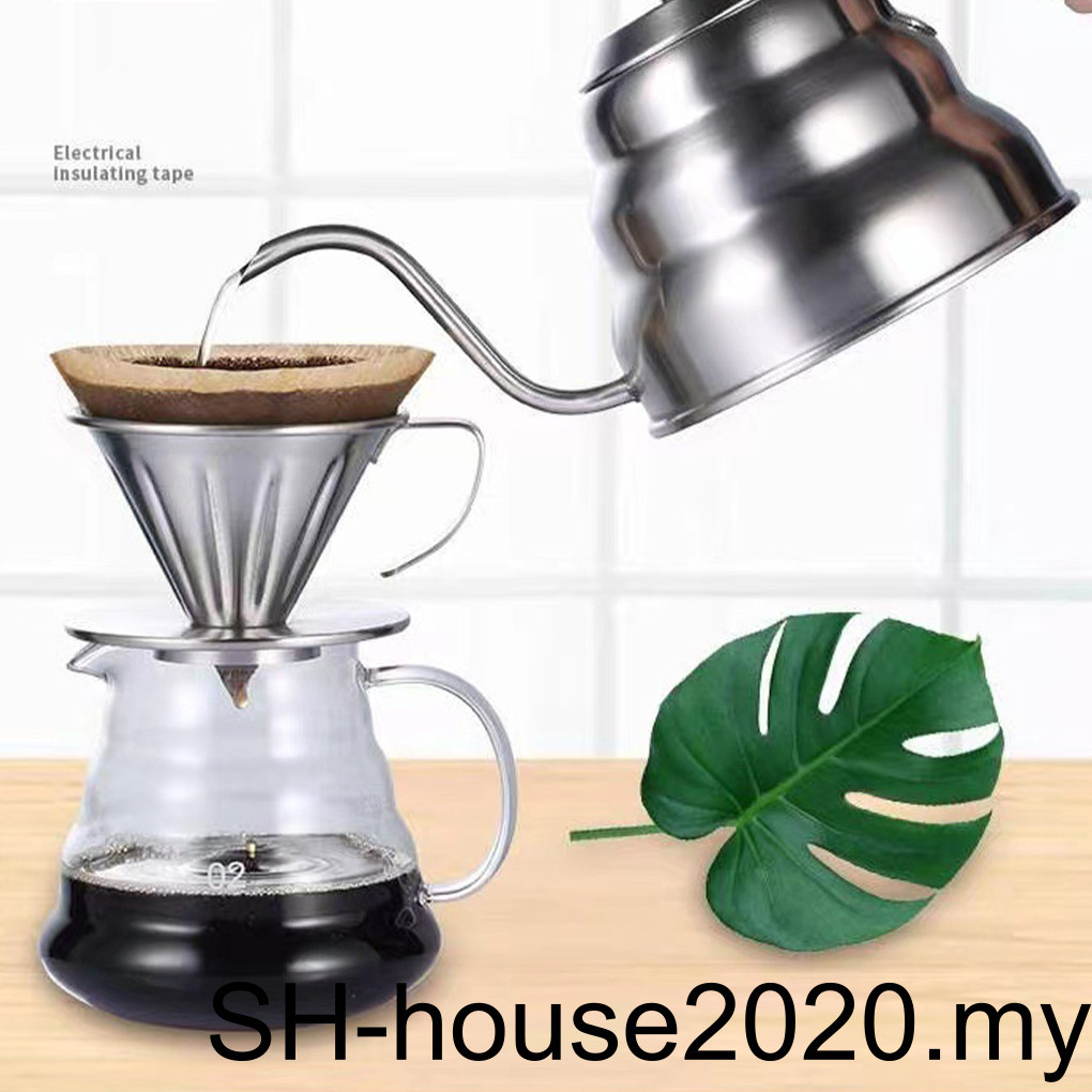 Premium Stainless Steel Pour Over Pot Coffee Brewing Drip Kettle With ...