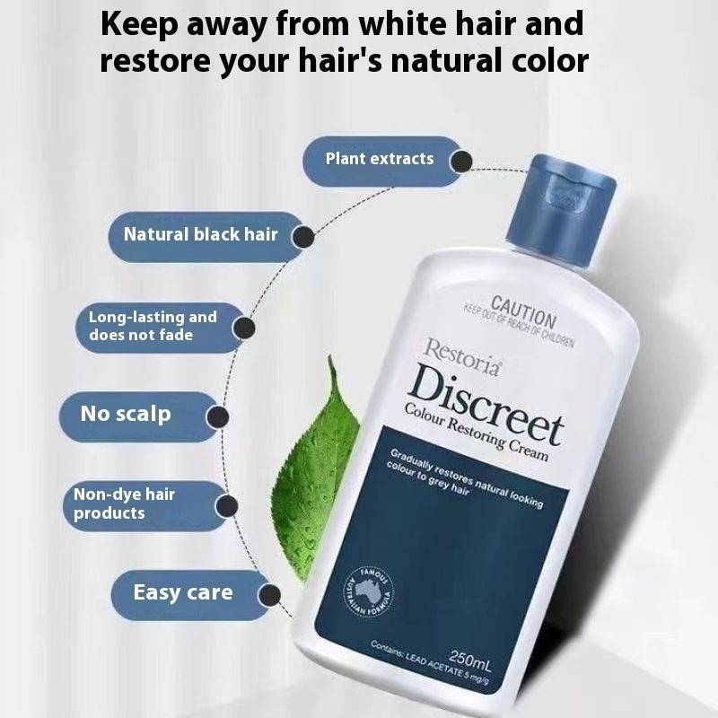 Restoria Discreet Grey Hair Color Restoring Cream Treatment Unisex ...