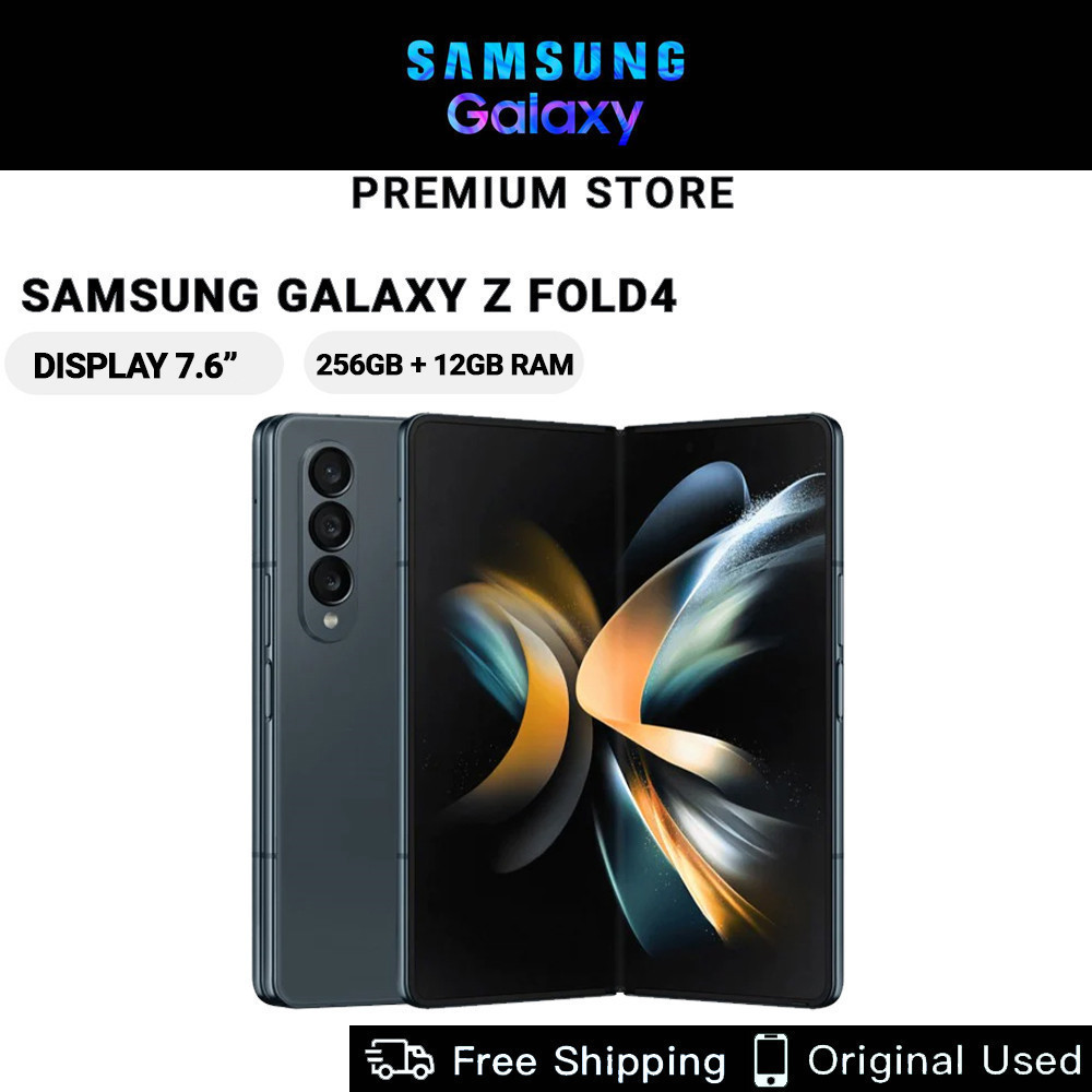 Original Used Samsung Galaxy Z Fold4 5G 256GB + 12GB RAM 50MP 7.6 ...