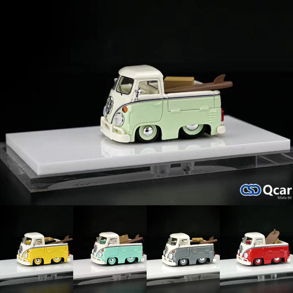 Csc Qcar 1: 64 Egg Car Model Q Version Volkswagen T1 Truck Static Resin ...