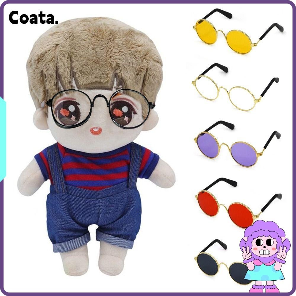 COATA Plush Labubu Doll Glasses, Metal Round Frame Labubu Doll Eyewear ...