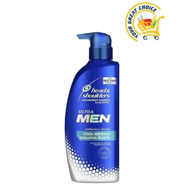 Head And Shoulders Men Ultra Cool Menthol Shampoo 480ml | Shopee Malaysia