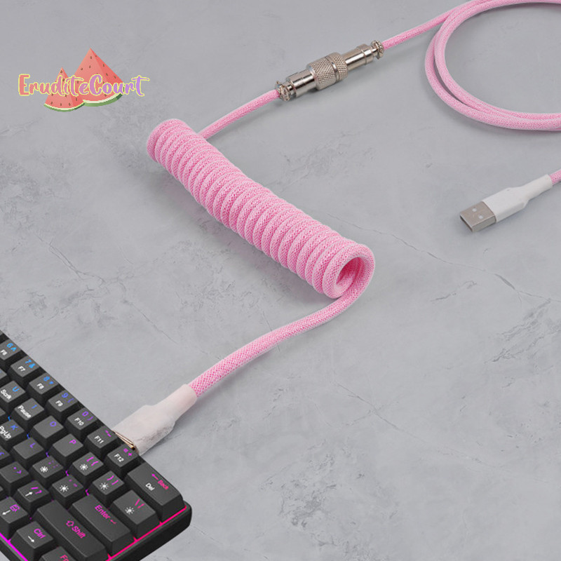 [ECM] 3M Type C Mechanical Keyboard Coiled Cable USB Keyboard Wire ...