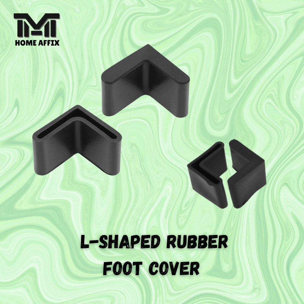 2pcs Rubber angle iron Cap Outer Rubber Cover / Getah Kaki Meja Kerusi ...