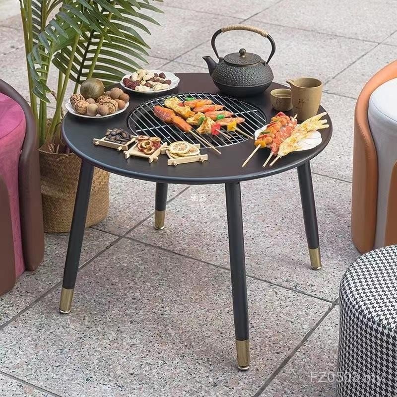 Barbecue Courtyard Stove Grill Stove Tea Table Tea Table Surround H ...