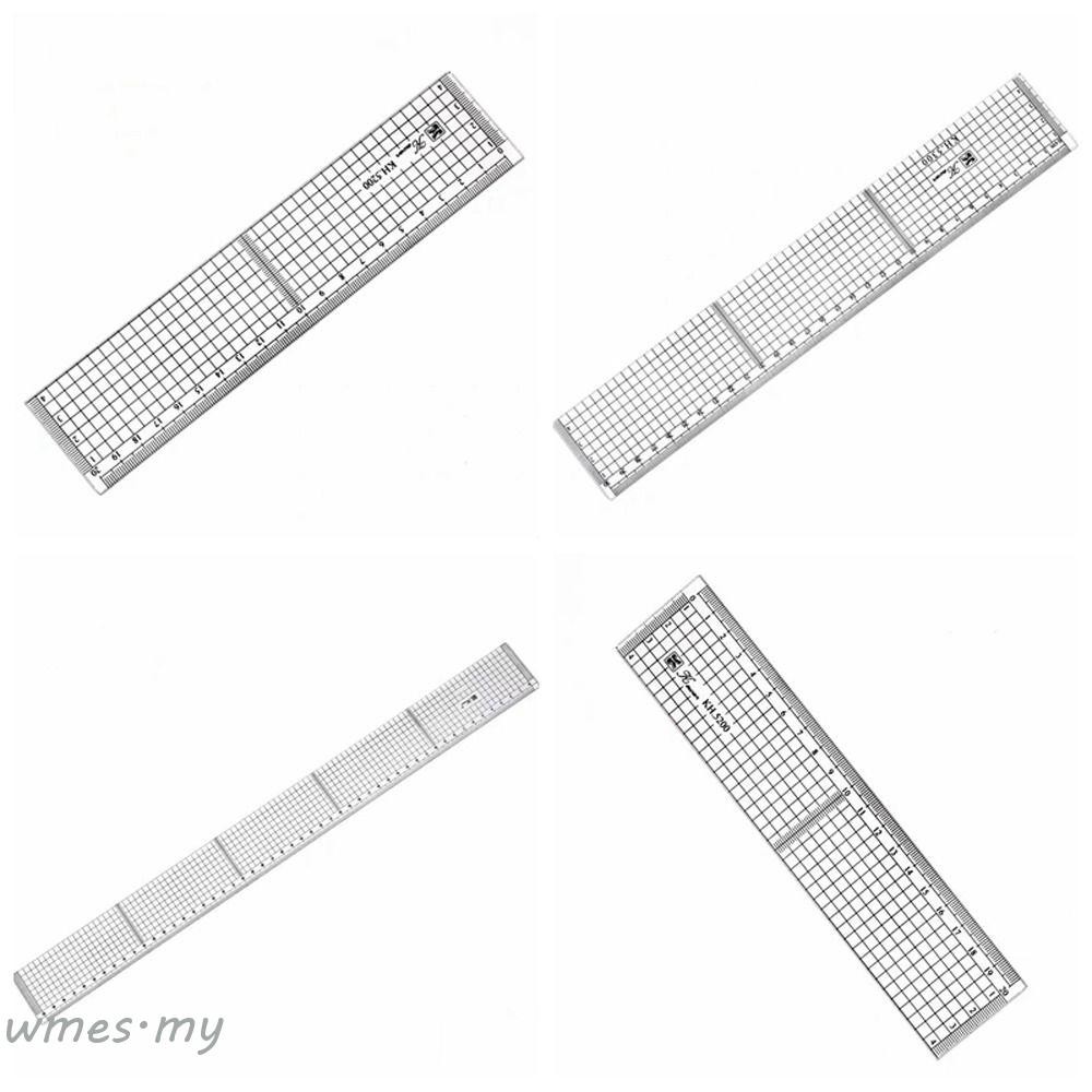 WMES1 Transparent Ruler Board, Stationery 20 30 50cm Students Ruler ...