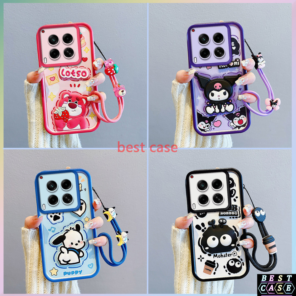 Casing Tecno Camon 30 Premier 5G Casing Strawberry Bear Kuromi Cartoon ...
