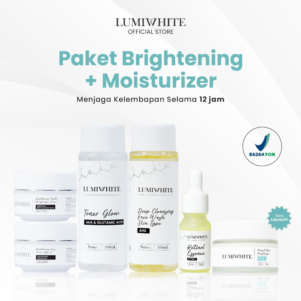 HITAM [6in1] Lumiwhite - Moisturizer + Brightening Package | Complete ...
