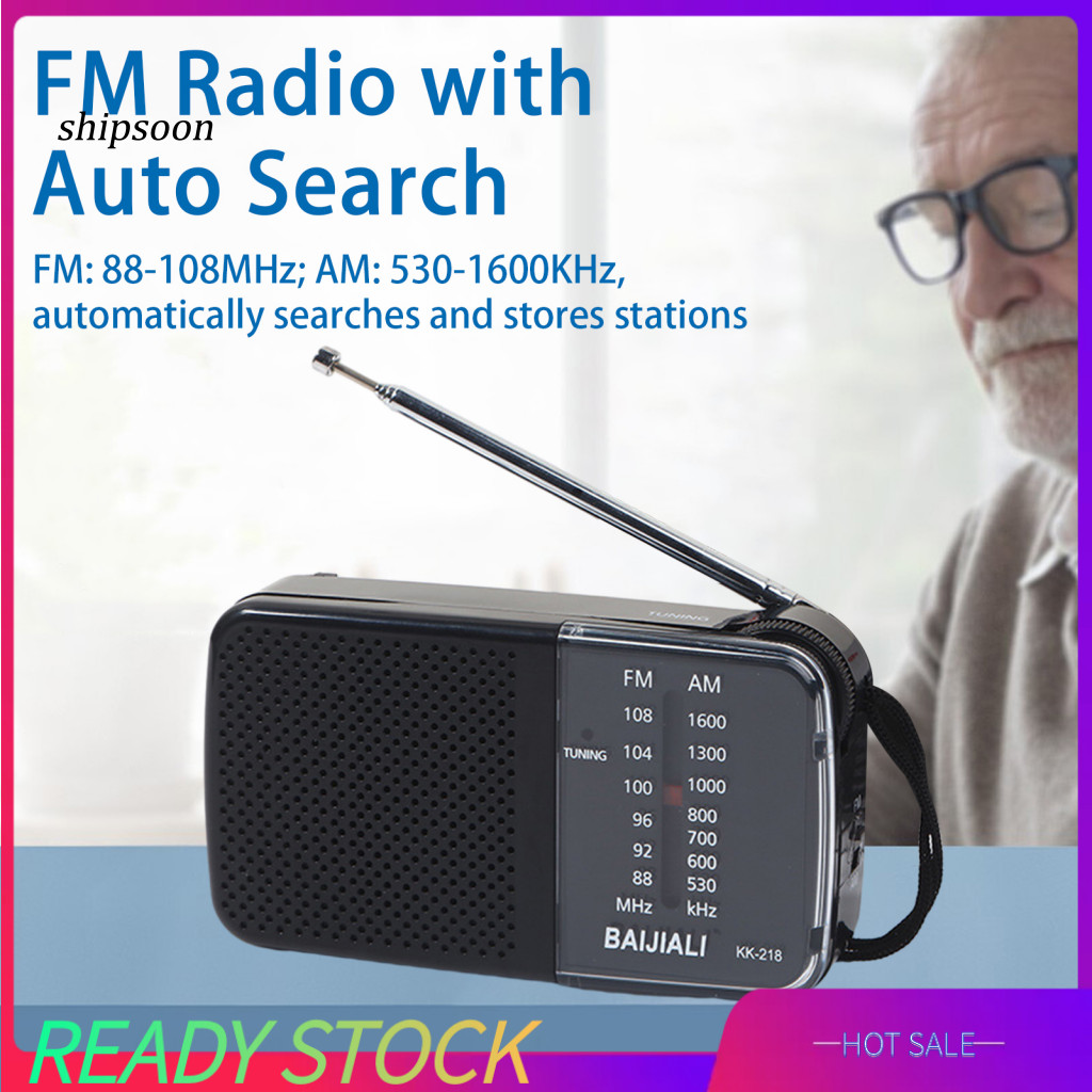 SN Portable Radio Am/fm Radio Portable Am Fm Radio with Hifi Stereo ...