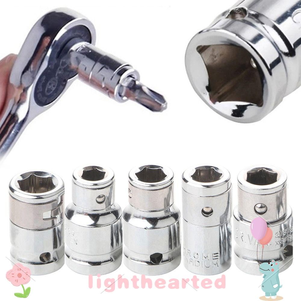 LIGHTHEARTED Socket Hex Bit Adapter, Universal 1/4 3/8 1/2 Ratchet ...