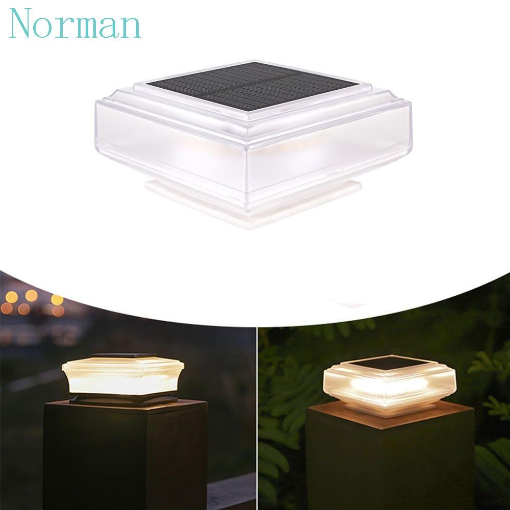 NORMAN Solar Post Light, Waterproof Solar Powered Solar Column ...