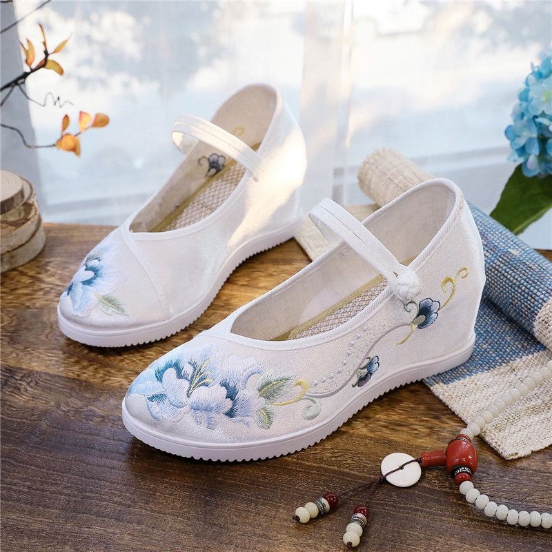 Lingyue 2025 New Inner Heightening Round Toe Chinese Style Cloth Shoes ...