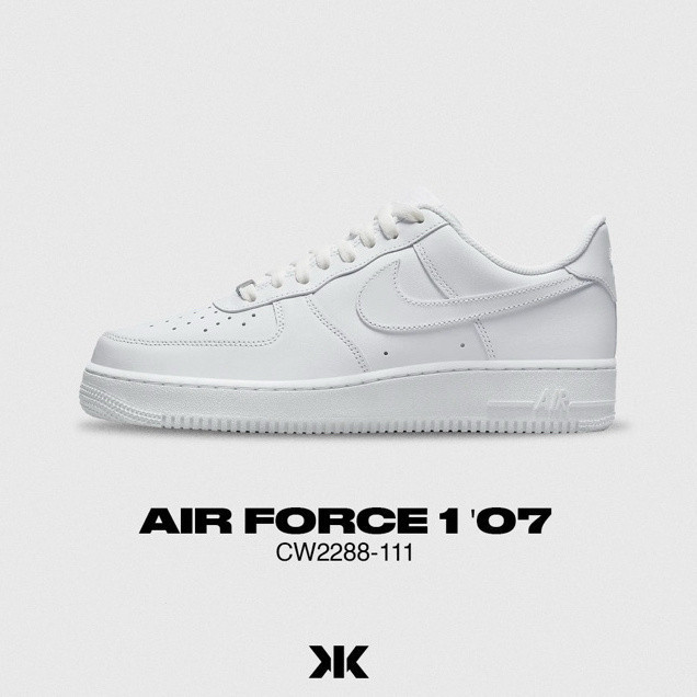 [Jenama mewah] Kasut putih Nike Air Force 1, lelaki wanita kasut AF1 ...