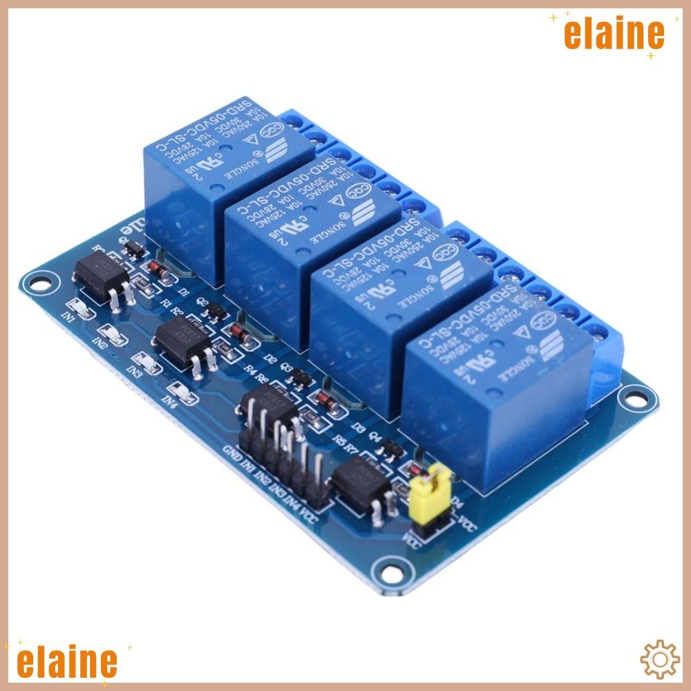 ELAINE2 High and Low Level Trigger, with Optocoupler Shield Relay Module Board, 1 2 4 Channel DC ...