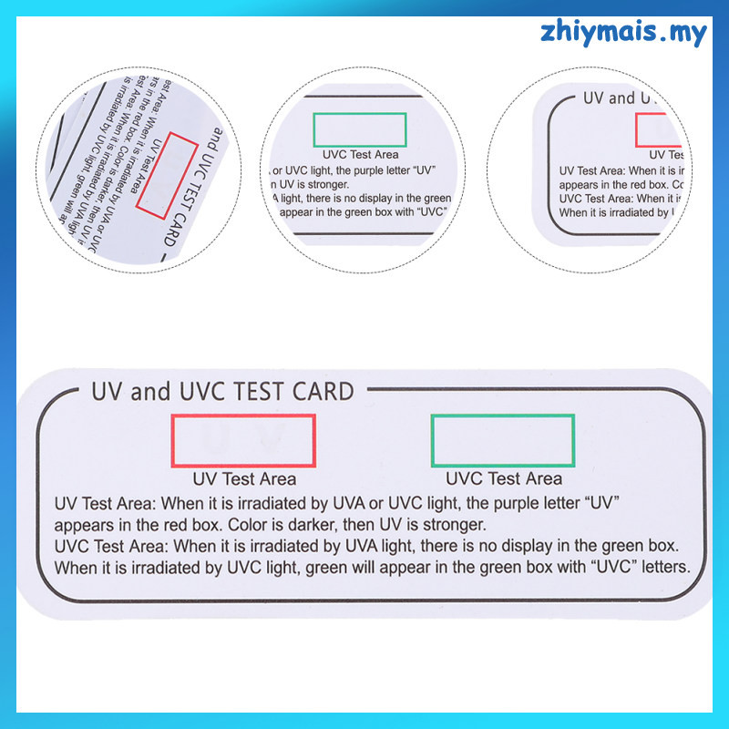 Sunscreen Card UV Test Papers for Light Indicator Cards Identifiers Uvc ...