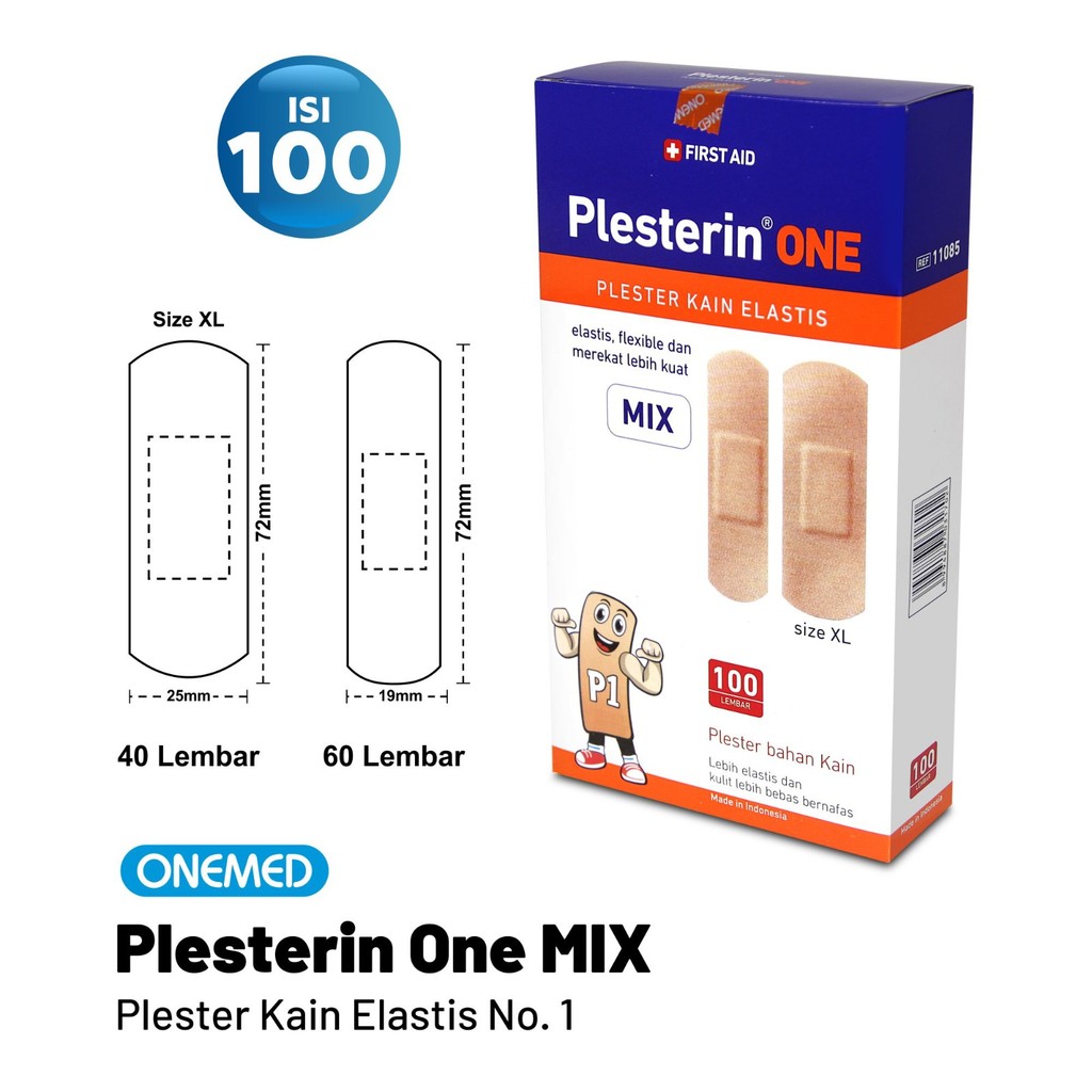 ONEMED Plasterin ONE MIX Box Contains 100 Sheets - Elastic Wound ...