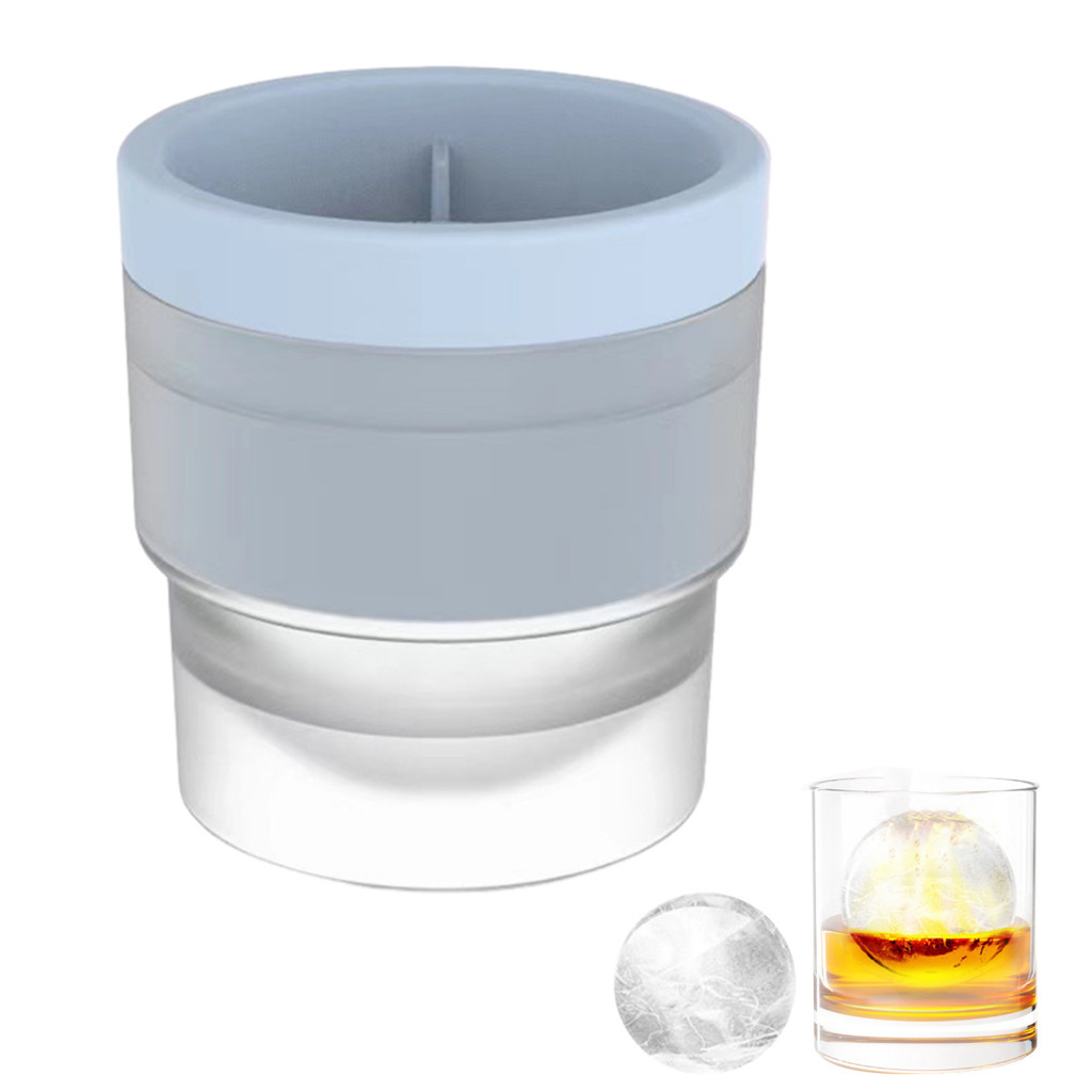 [doverywell] Hockey Puck Ice Mold Spherical Ice Maker Premium Silicone ...