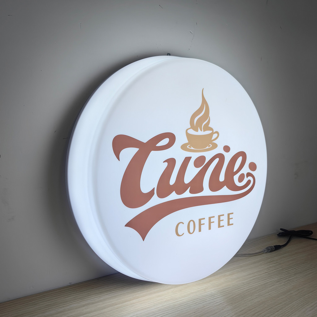 Led Luminous Cylindrical Advertising Light Box LED Shop Signboard Light ...