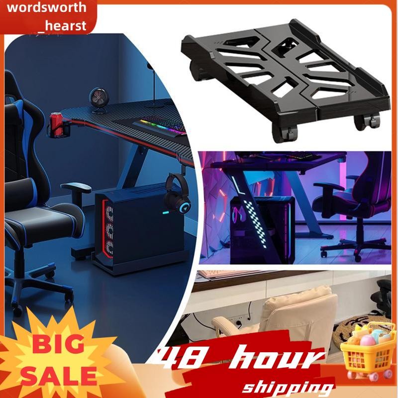 Computer Tower Stand Adjustable Mobile CPU Stand CPU Holder PC Tower ...