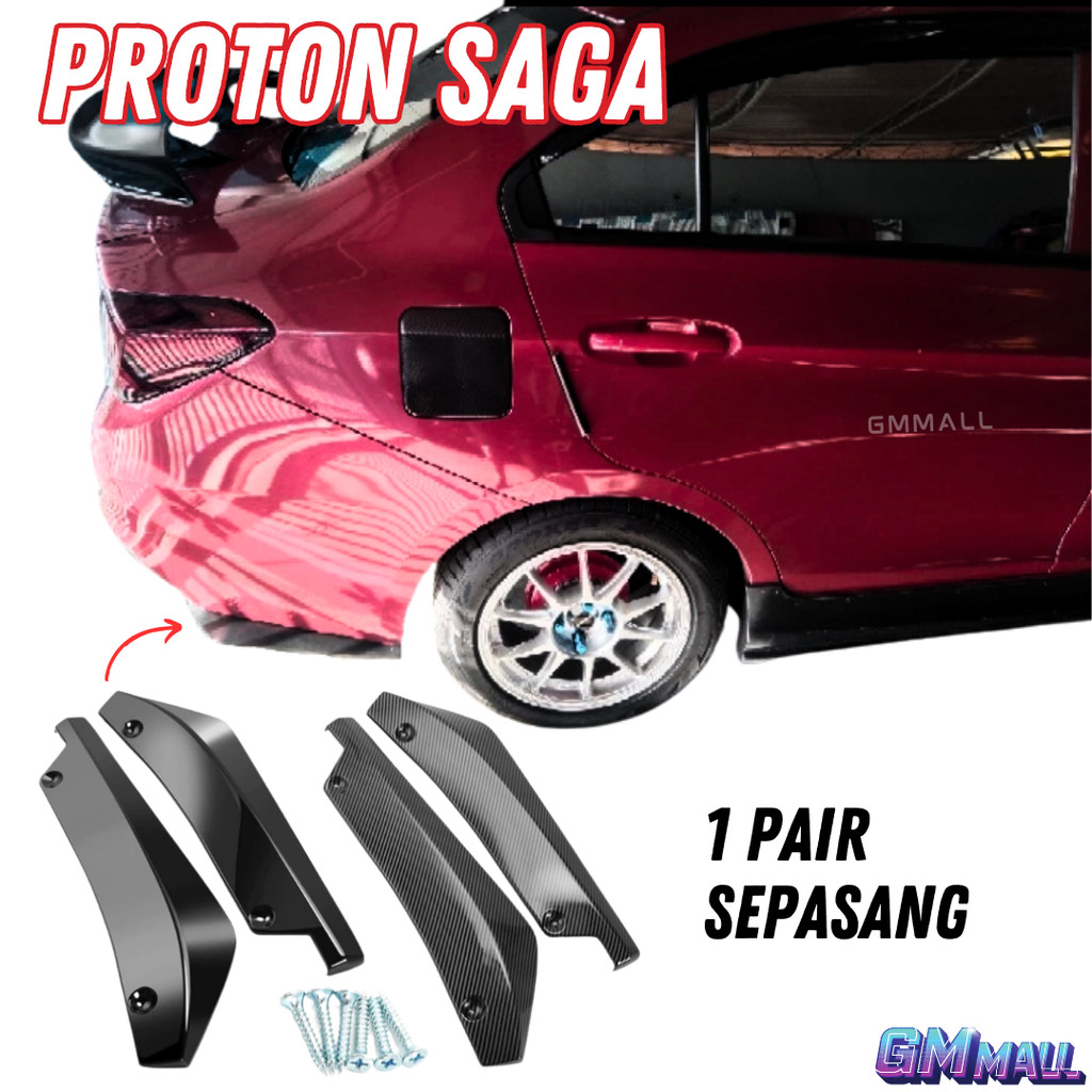 PROTON SAGA Front Rear Corner Bumper Lip Skirting Diffuser Splitter ...
