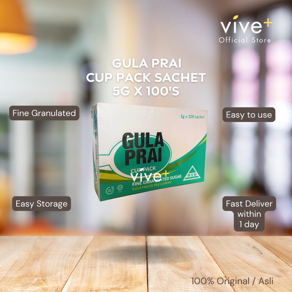 GULA PRAI Cup Pack Fine Granulated Sugar Sachet Stick | Gula Halus ...