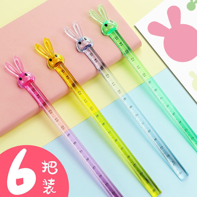 Learning Ruler Cartoon Ruler Creative Bunny Ruler Cartoon Animal Shape ...