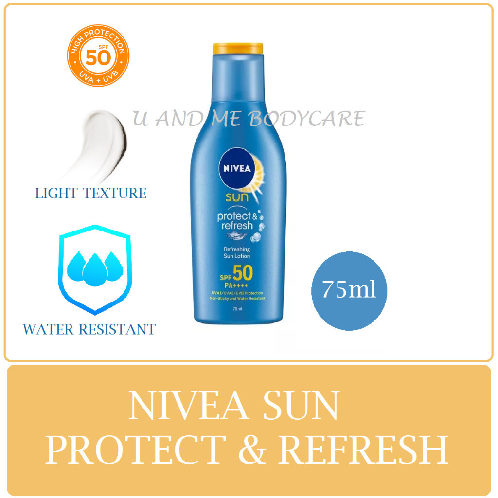 Nivea Protect & Refresh SPF 50+ Sunscreen ( 75ml ) | Shopee Malaysia