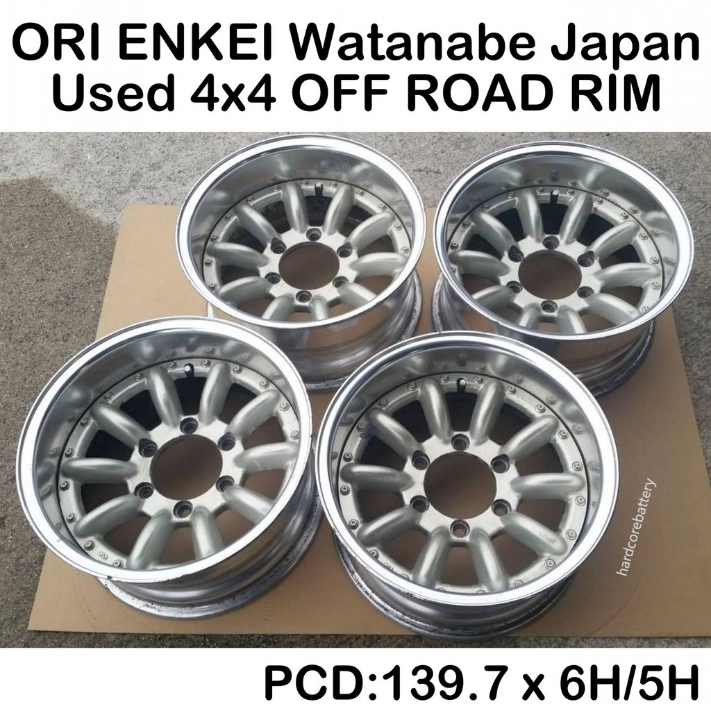 ENKEI Watanabe Japan Used 4x4 15 inch 8JJ 139.7 x 6H / 139.7 x 5H ...