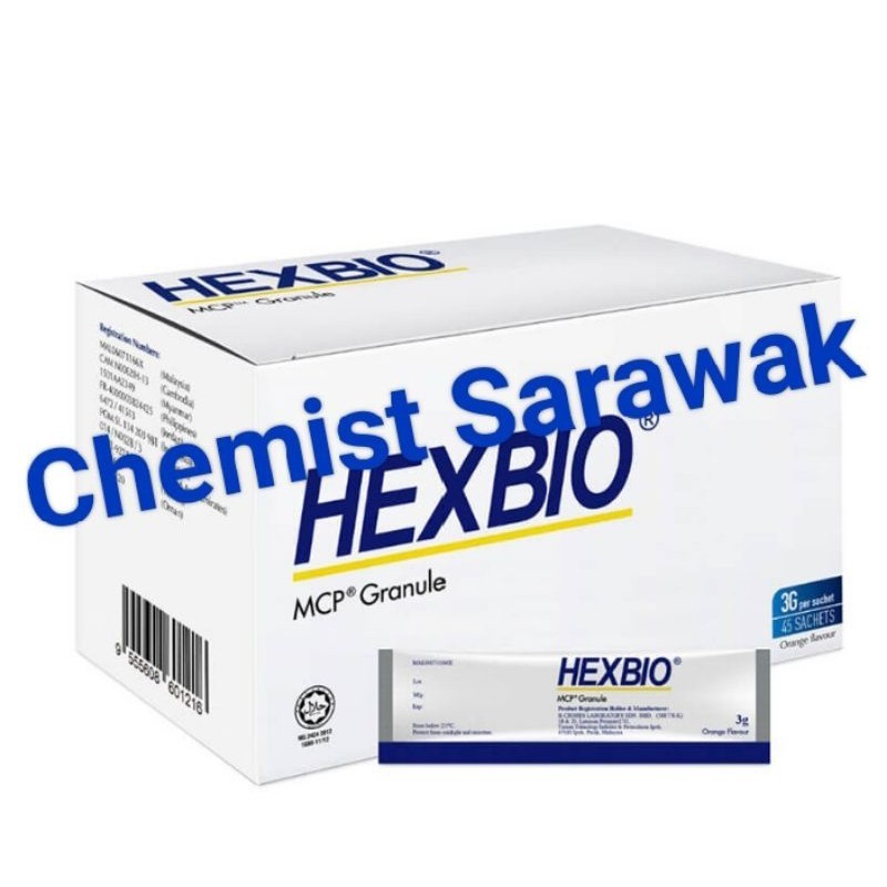 HEXBIO MCP Granules 45's Sachets × 3g/Probiotics [Orange Flavour ...