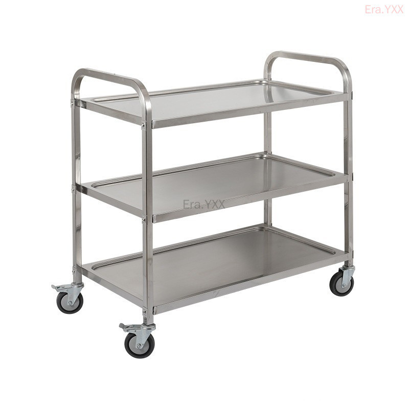 Stainless Steel Trolley Dining Trolley Dish Storage Trolley Trolley ...